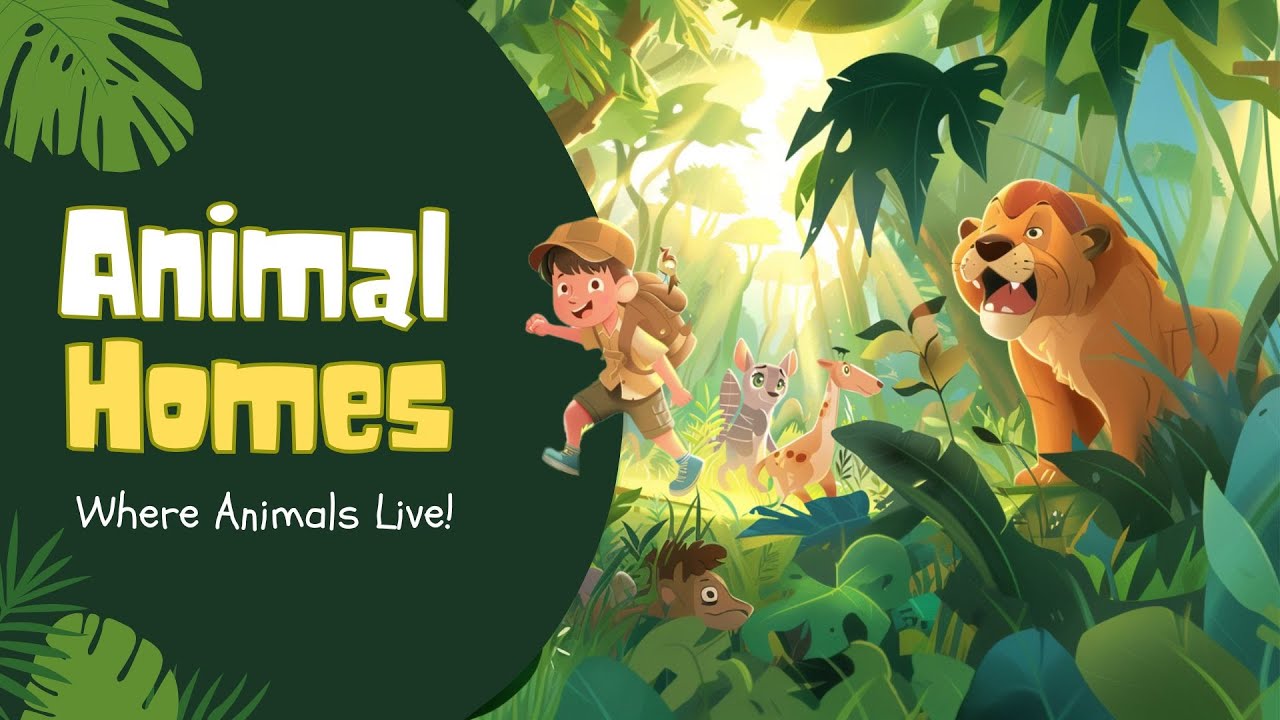 Read Aloud Kids | Animal Homes: Where Animals Live 🐾🏡 - YouTube