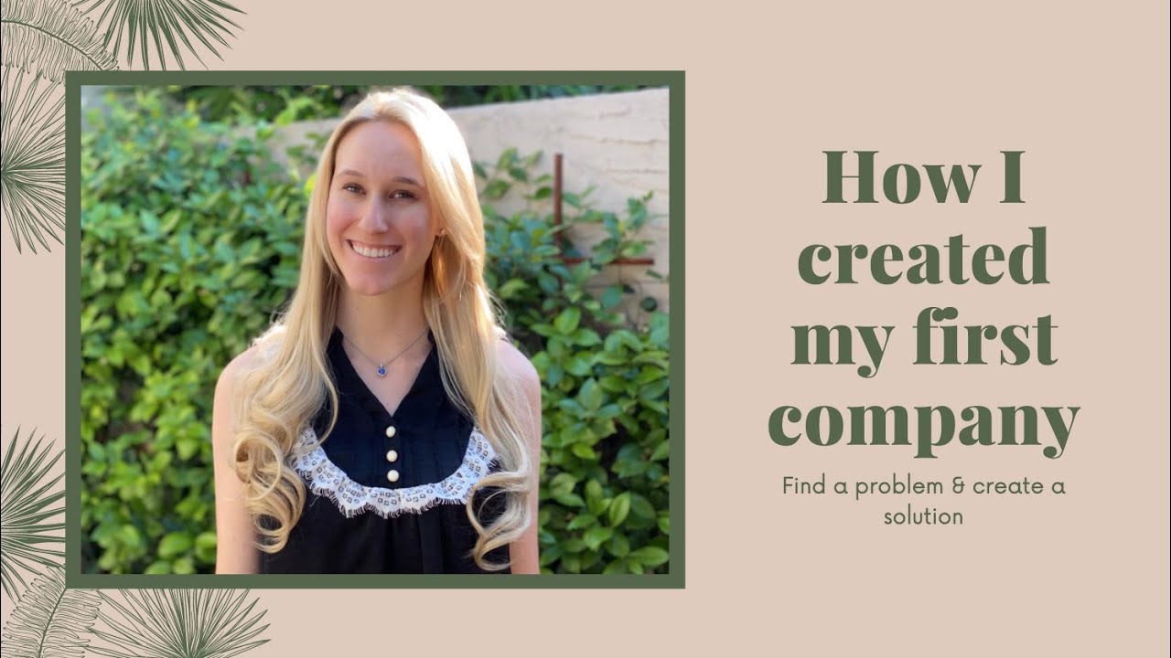 How I Created My First Company - YouTube