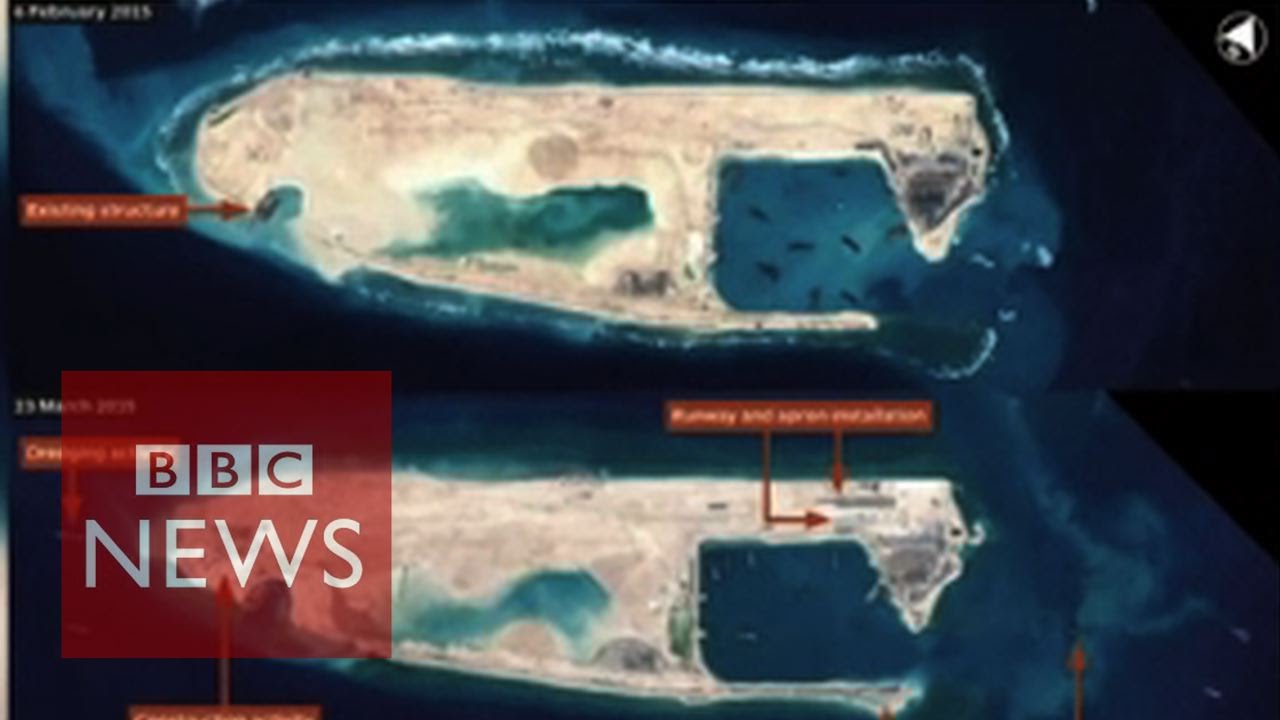 China's new island in the South China Sea - BBC News - YouTube