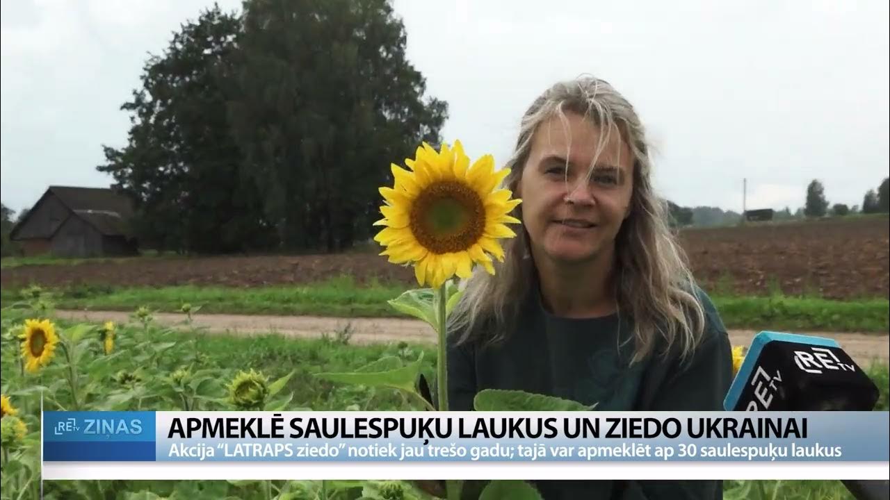 ReTV: Apmeklē saulespuķu laukus un ziedo Ukrainai - YouTube