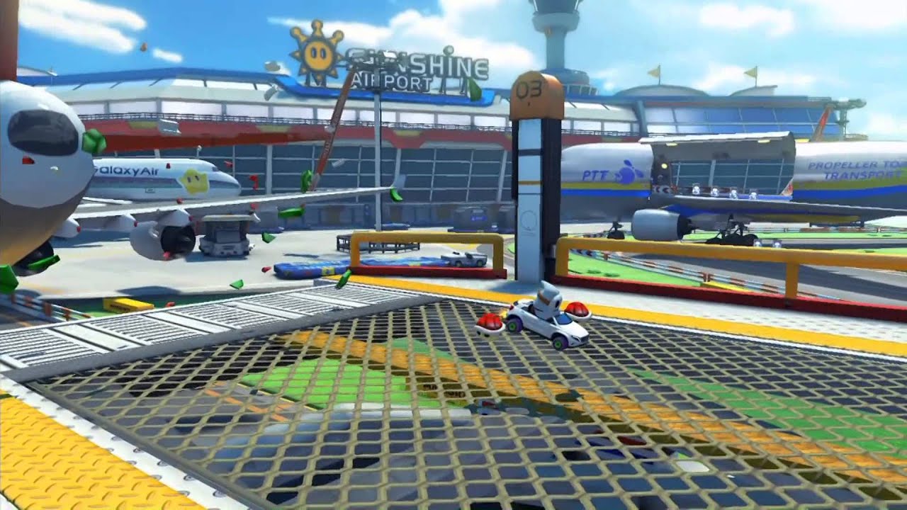 Mario Kart 8 - Sunshine Airport - Amazing Shot - YouTube