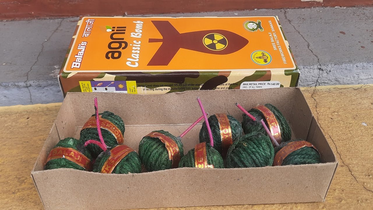 Sree Balaji Fireworks | Agnii Classic Bomb Testing 2022 | CRT Crackers ...