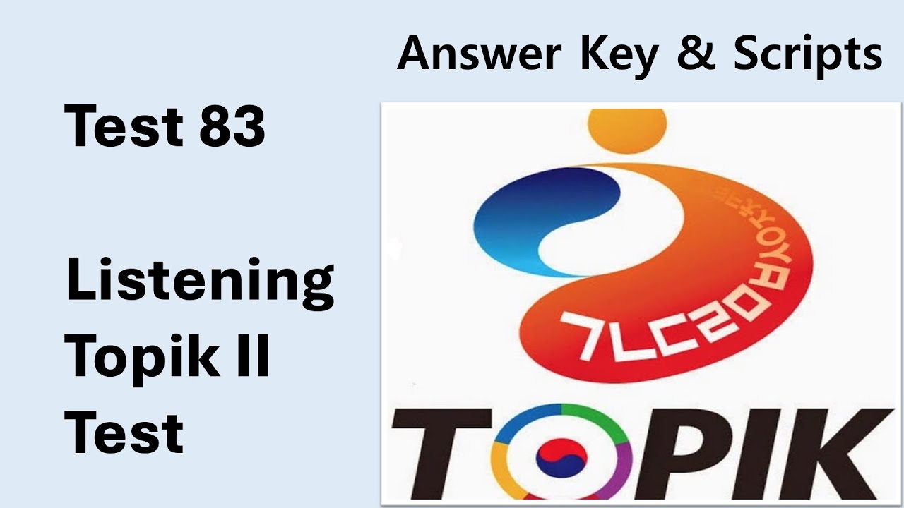 Listening Topik 83 with Answer & Transcript | Luyện nghe Topik 83 với phụ đề và đáp án - YouTube