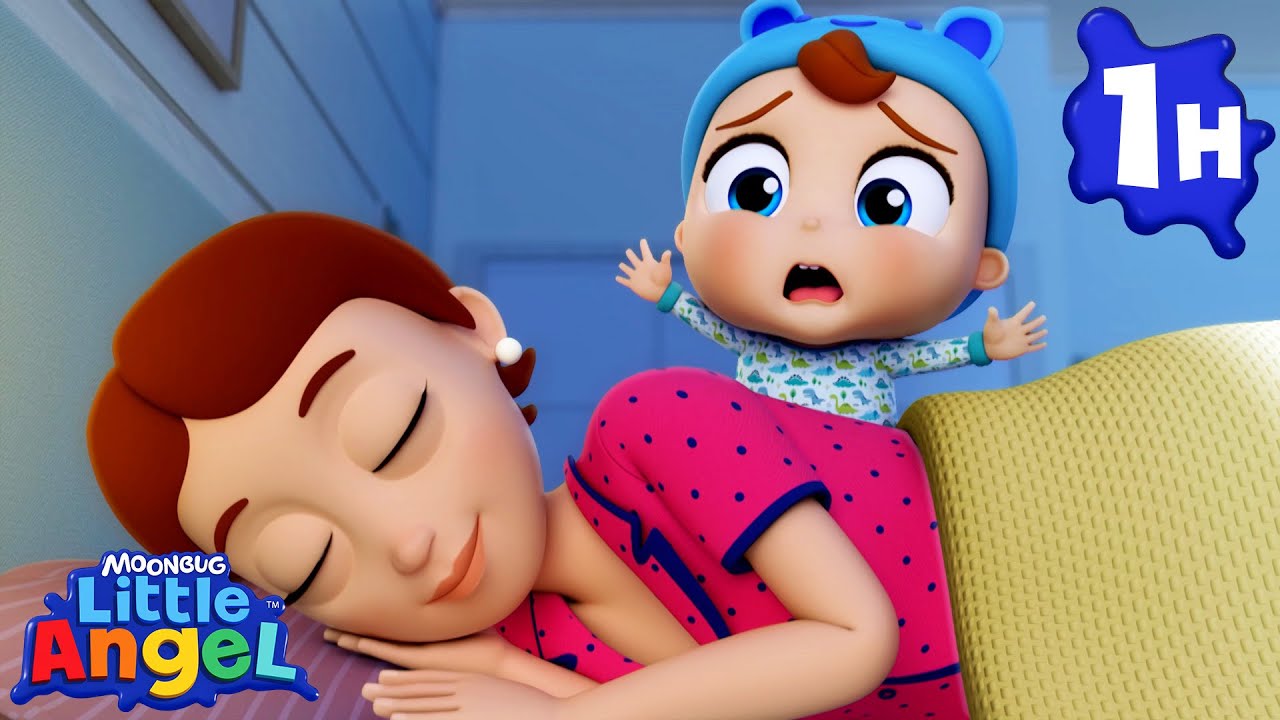Scary Ten in the Bed! 👻 | Little Angel 1 HR | Moonbug Kids - Fun ...