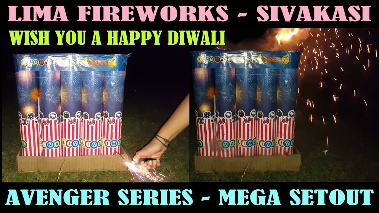 Avengers Series 🎇 Lima Fireworks Mega Setout 🎉 16 multi shots 💝 Testing ...