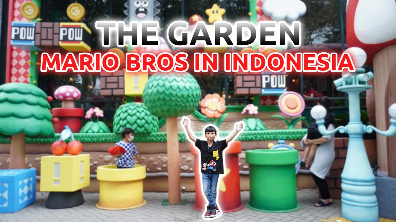 Mario Bros in Indonesia | The Garden Cafe | Messi Vacation - YouTube