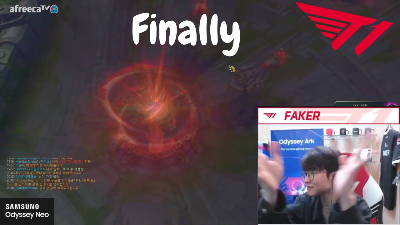 Faker Reaction After Ended 8 Losing Streak#faker #t1 #fakerstream # ...