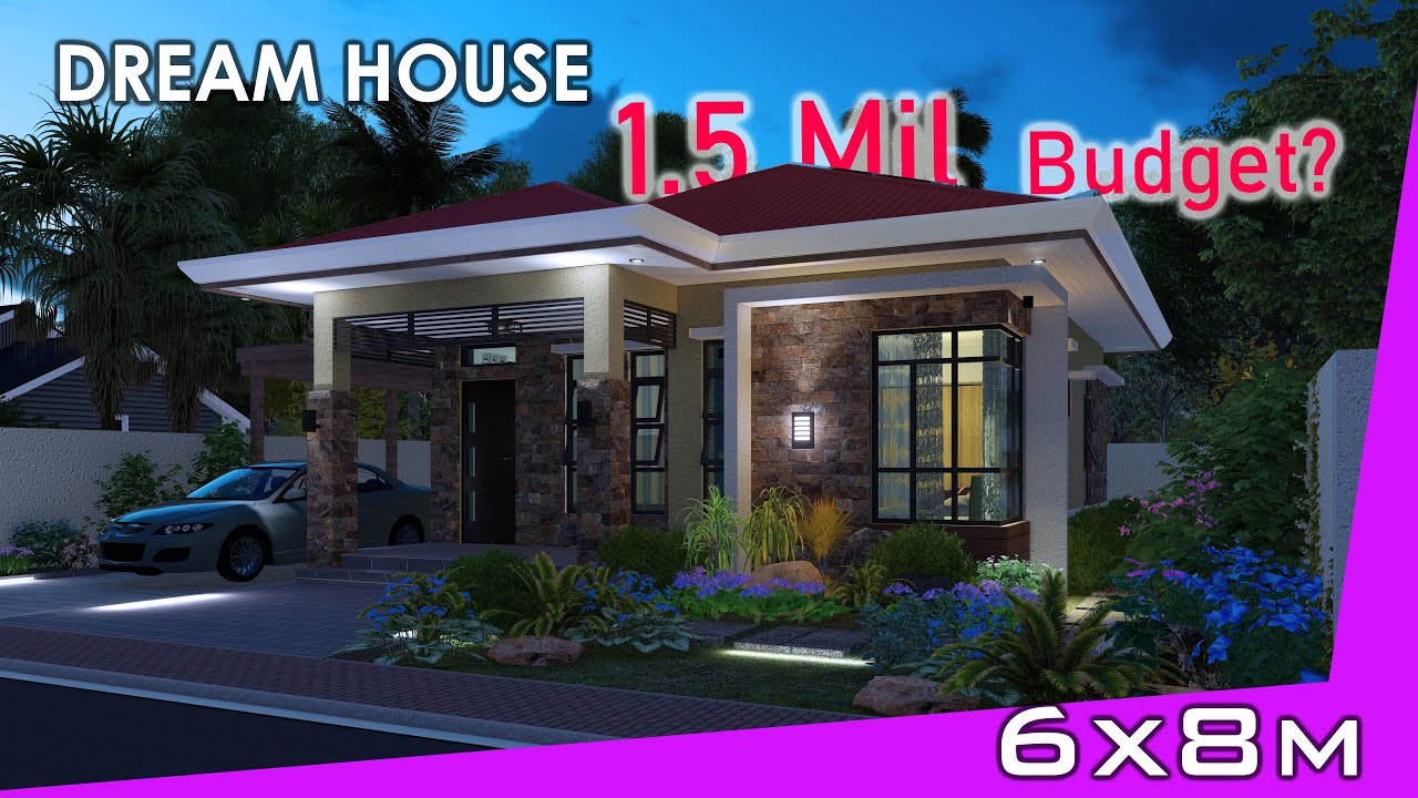 Bungalow House Design | OFW DREAM HOUSE | 1 Million Pesos Budget? | 6x ...