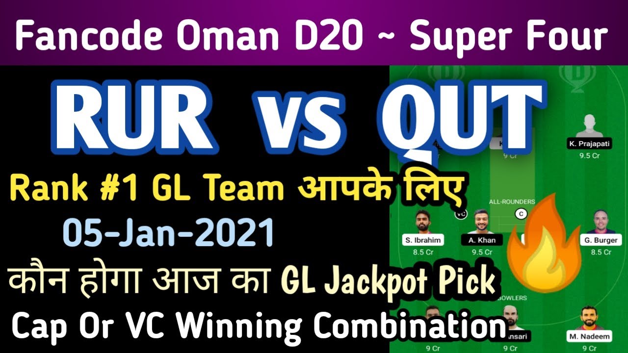 RUR vs QUT Dream11 Team, Rur vs Qut Dream11 Prediction | Rur vs Qut ...