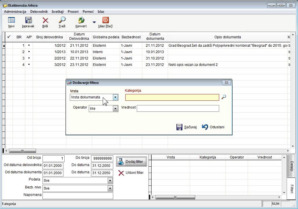 BSS-Elektronski delovodnik-Osnovni vodic.avi - YouTube