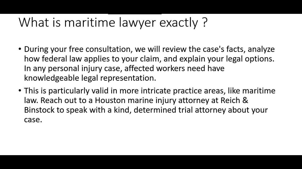 Maritime injuries and need of Maritime Injury lawyers | Law and ...