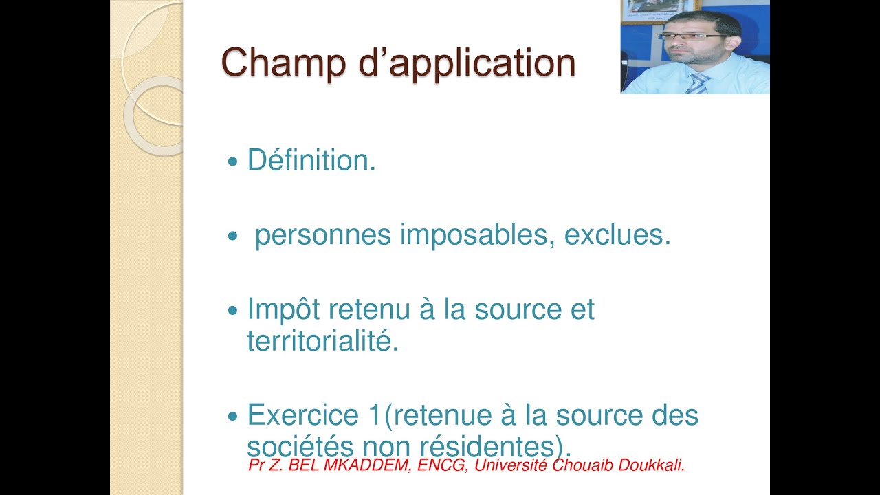 IS: séance 3 Champ d'application - YouTube