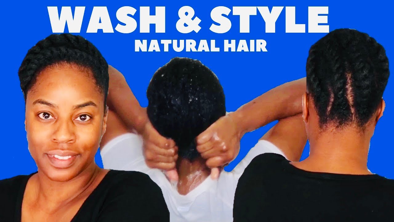 GoldWell Dual Sense : Wash & Style : Natural Hair : Flat Twist Updo ...
