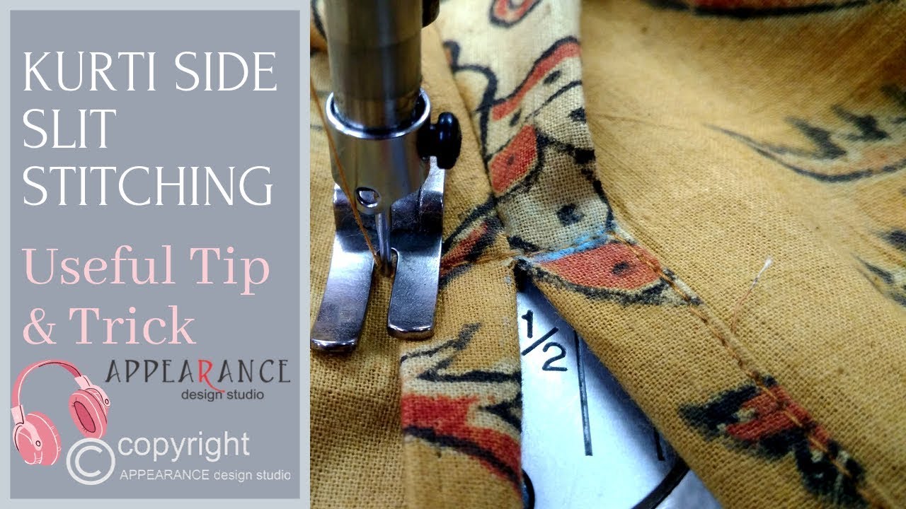 Dress Side Slit Stitching Useful Tip & Trick Sewing Techniques For ...