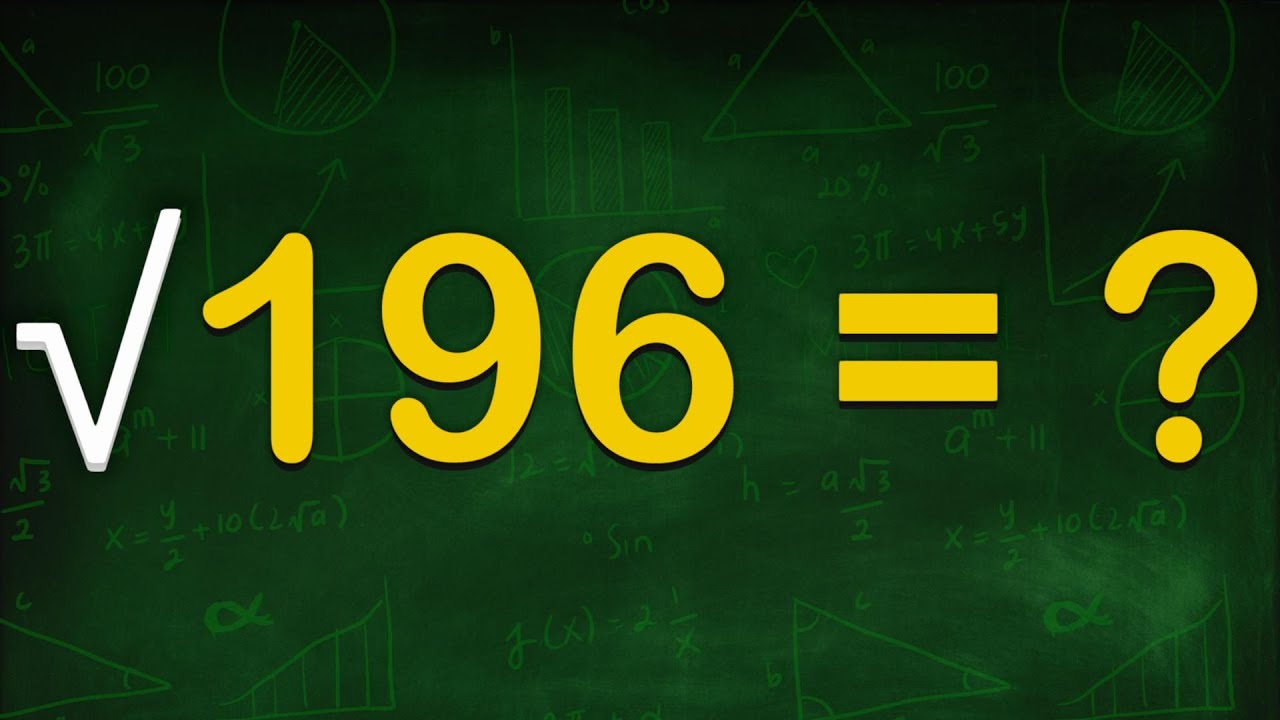 Square root of 196 / 196 ka square root/ 196 ka vargmul / #maths # ...