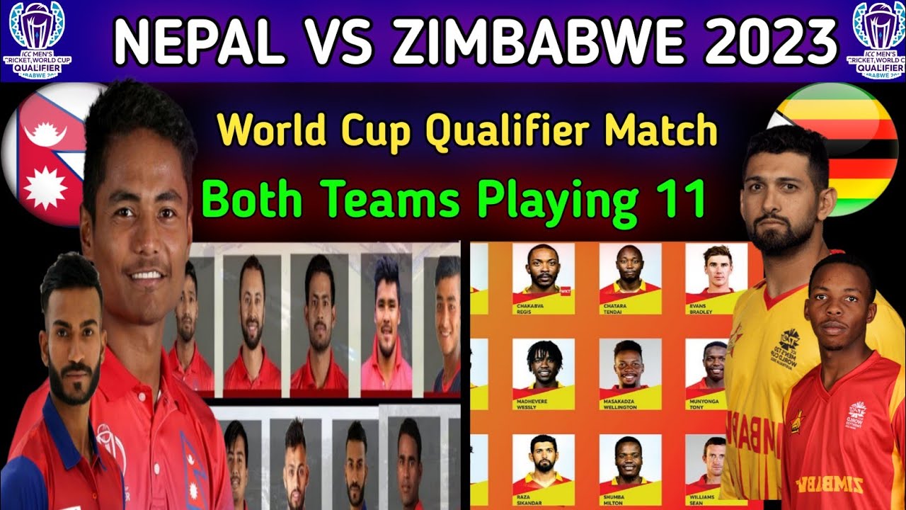 World Cup Qualifier 2023 Zimbabwe | Nepal Vs Zimbabwe Playing 11 For ...
