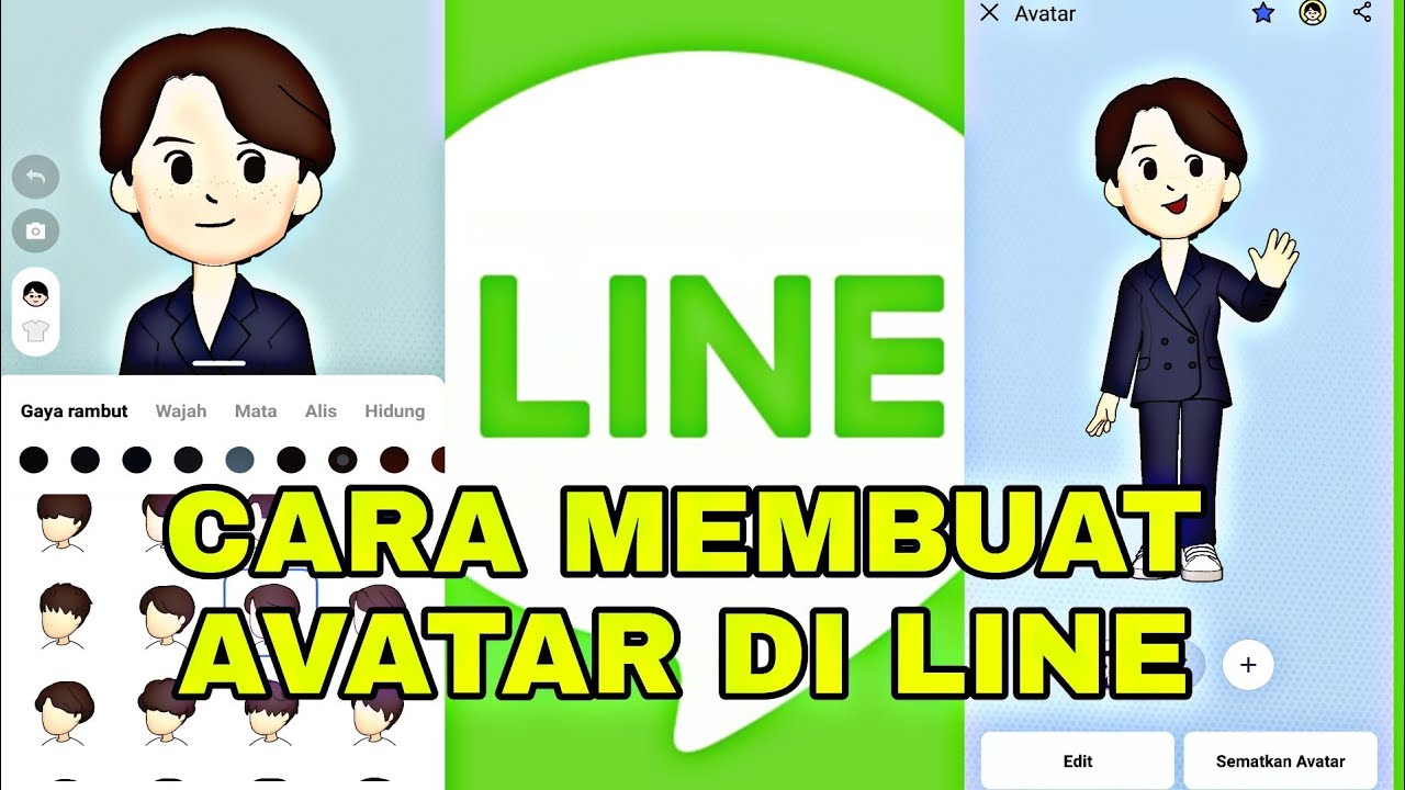 CARA MEMBUAT AVATAR DI LINE - YouTube