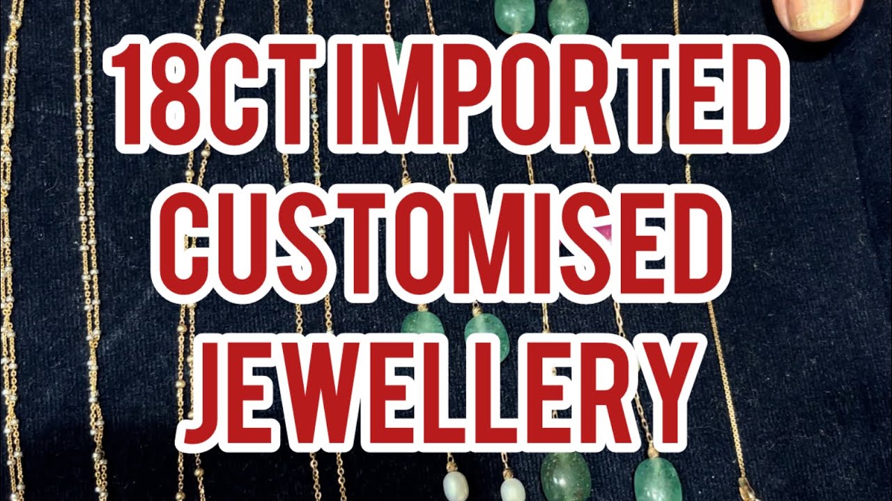 18CT imported Customised Jewellery Collections⭐️ @RevathyGoldnDiamonds ...