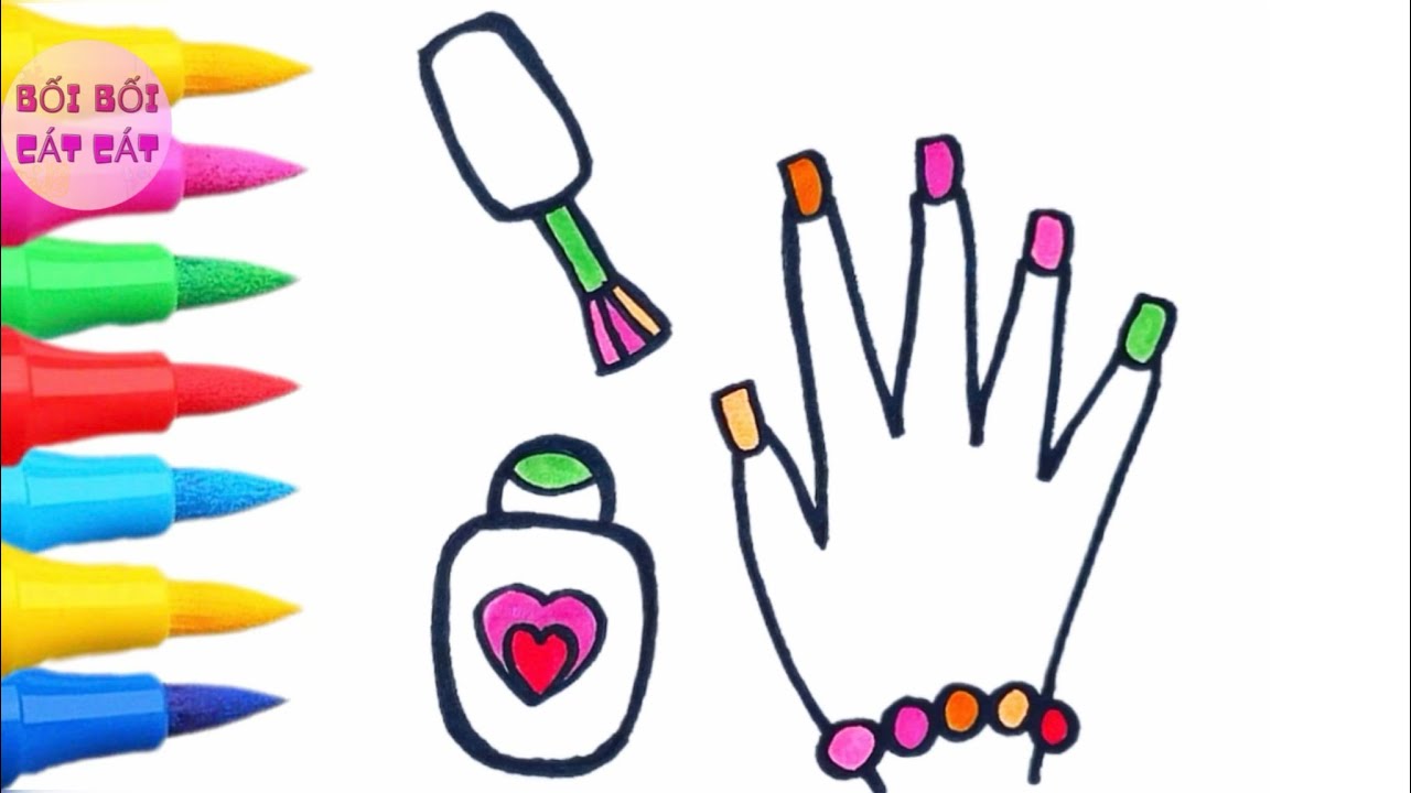 How to draw nail polish, nail polish drawing, Drawing and coloring for ...