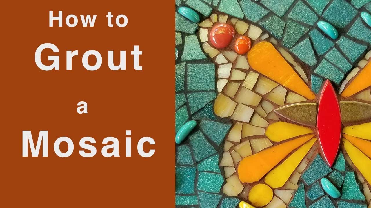 How to Grout A Mosaic - YouTube
