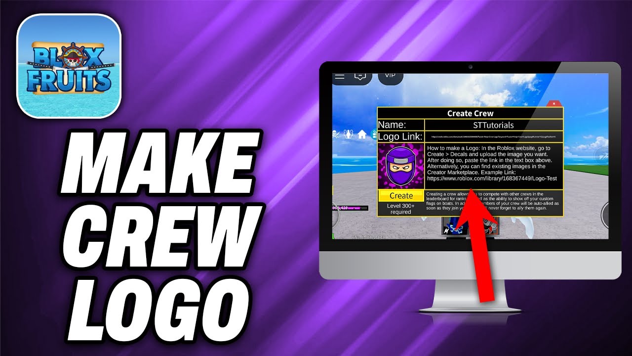 How To Make Crew Logo In Blox Fruits - Quick Help - YouTube