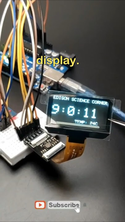 Transparent OLED with #arduino by @EDISON_SCIENCE_CORNER - YouTube