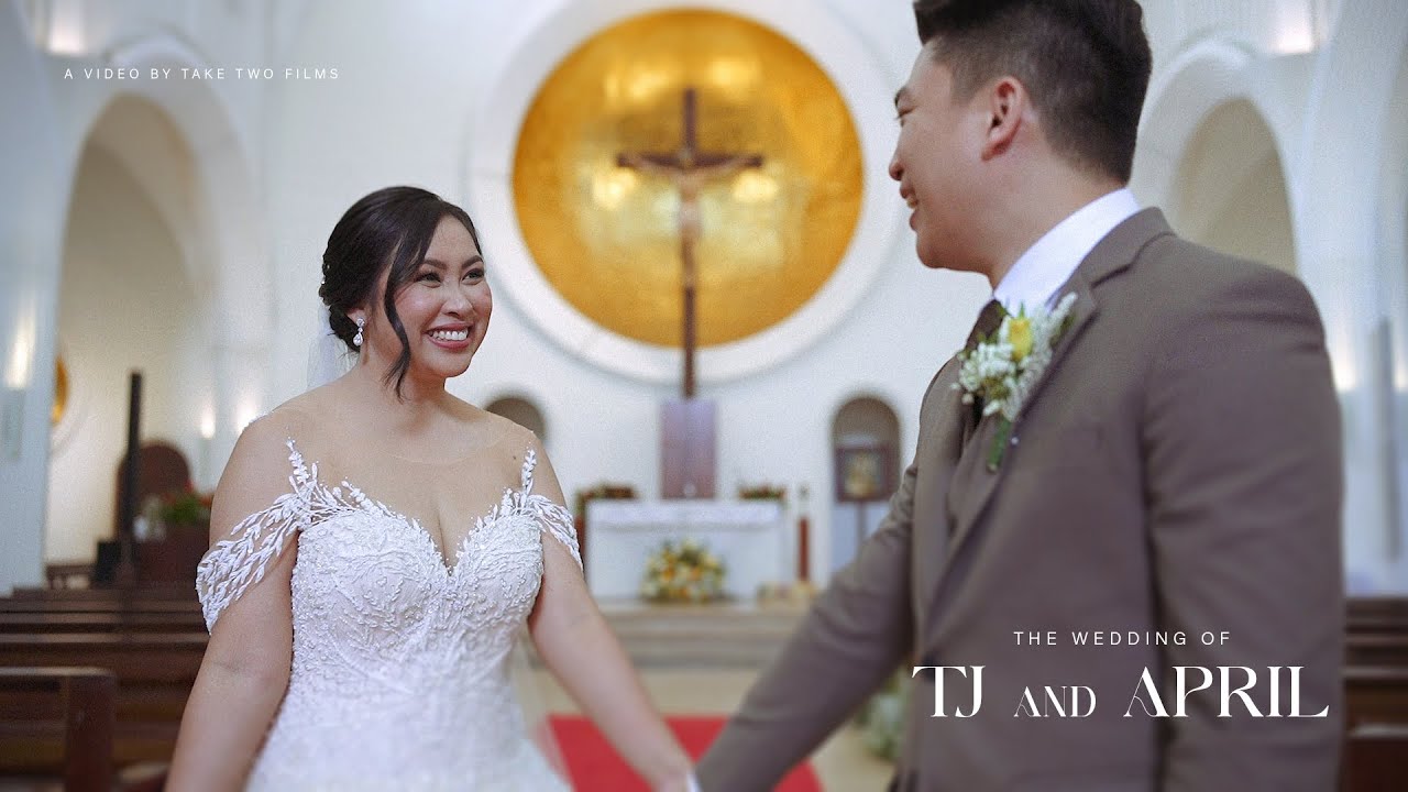 The Wedding of TJ 🧡 April at St. Benedict Parish, Ayala Westgrove ...