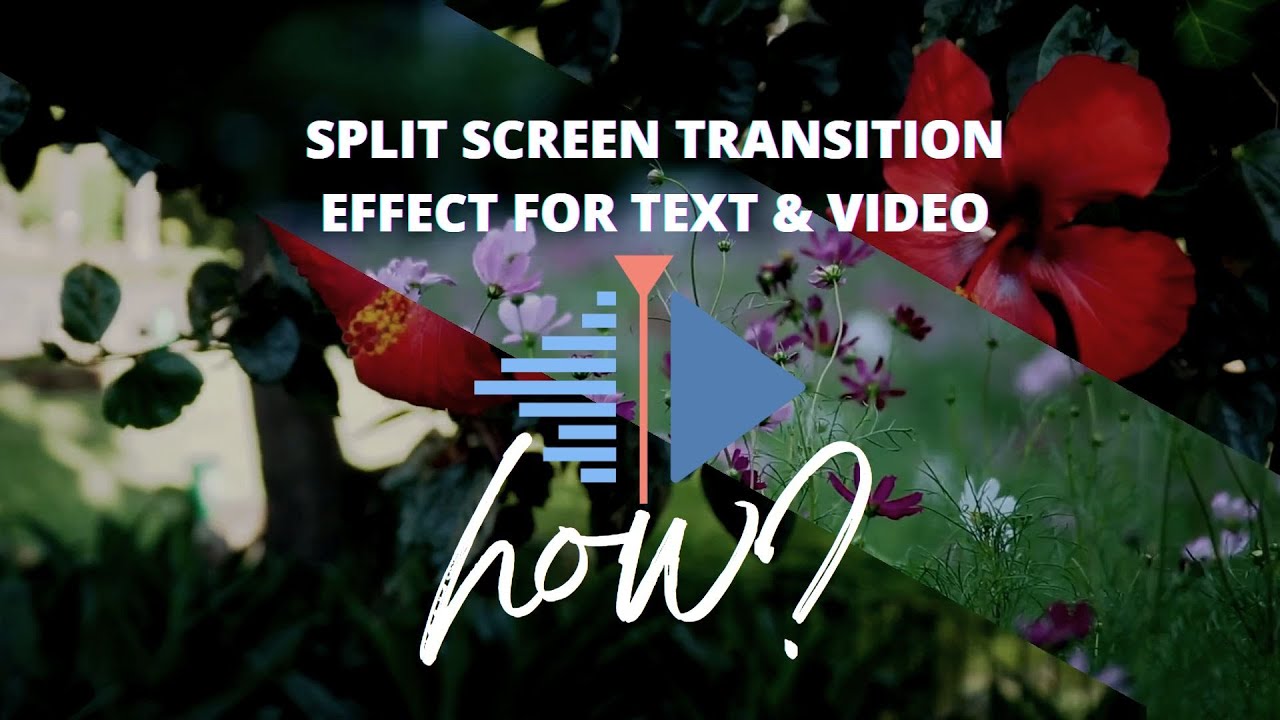 Split Screen Transition in Kdenlive for Text and Videos - YouTube