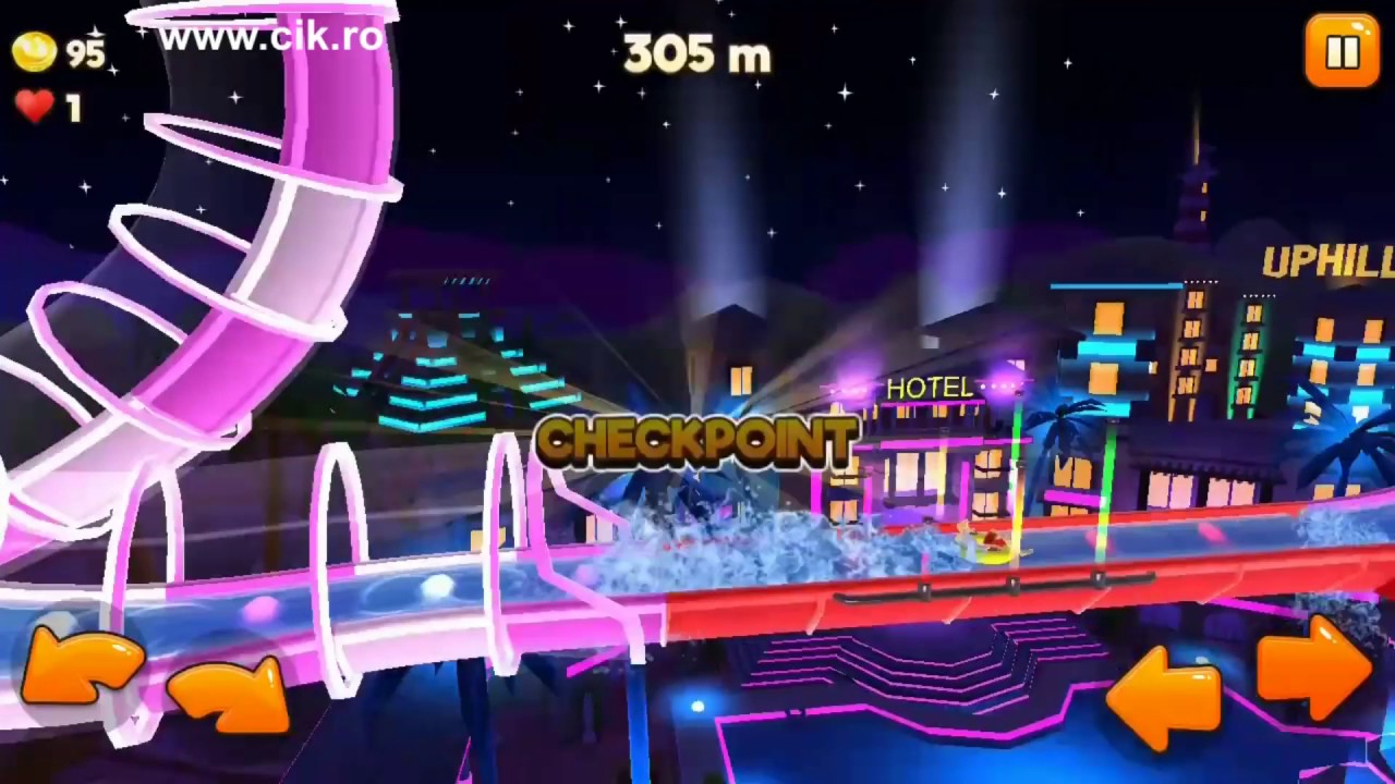 Epic Water Slide Ride - Uphill Rush Gameplay - YouTube