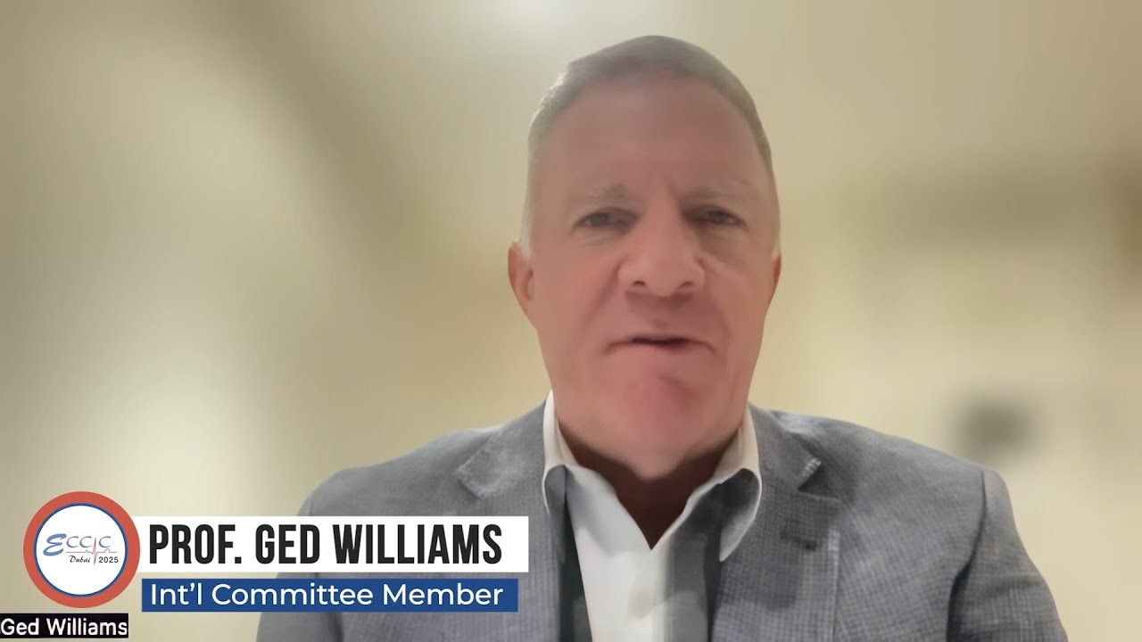 Int’l Committee Member Prof. Ged Williams shares his insight on # ...