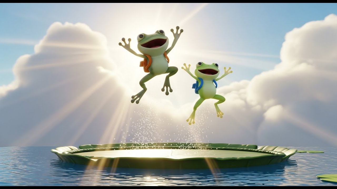 Frogs in the Pond – How Many Jumps Today? | Fun Animal Song for Kids ...