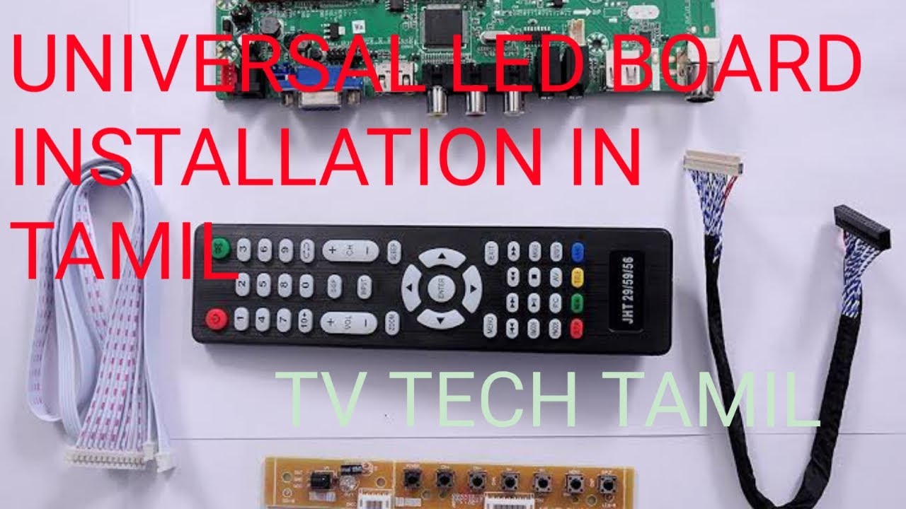 Universal LED Board Installation in Tamil TV TECH TAMIL - YouTube