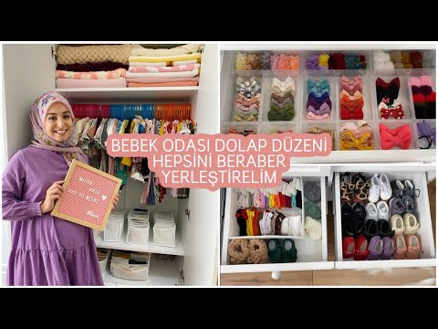 BEBEK ODASI DOLAP VE ÇEKMECE DÜZENİ ✔️ KIZIMIN 3 ÇEKMECE TOKALARI 🙈 AŞIRI DÜZEN İÇERİR
