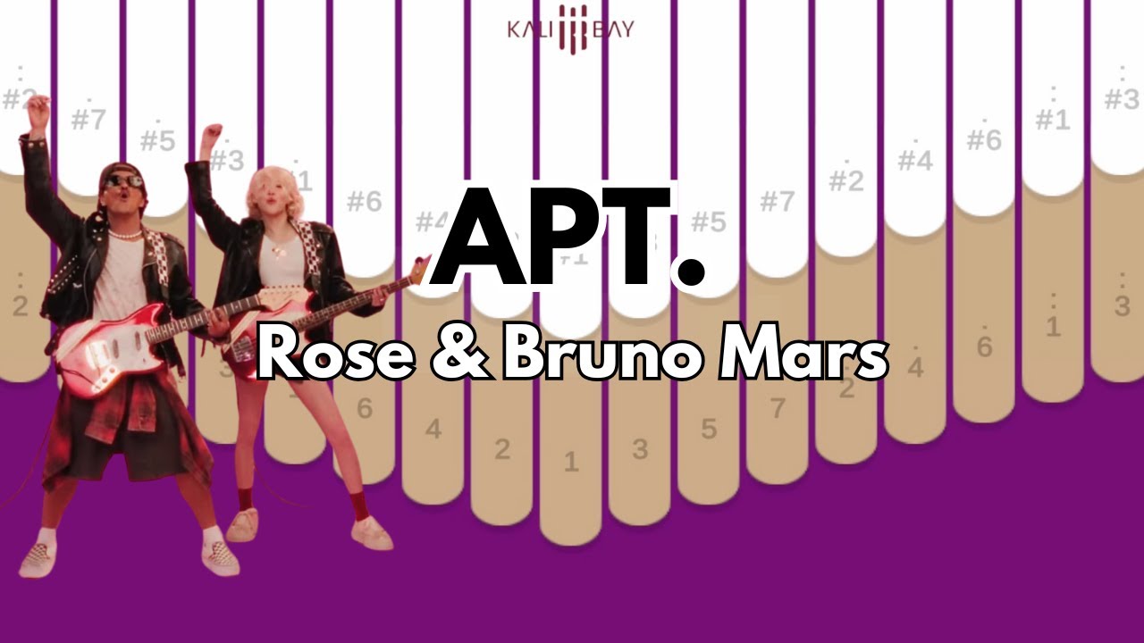 APT. - Rosé & Bruno Mars | Kalimba App Cover with tabs (Kalimbay) - YouTube