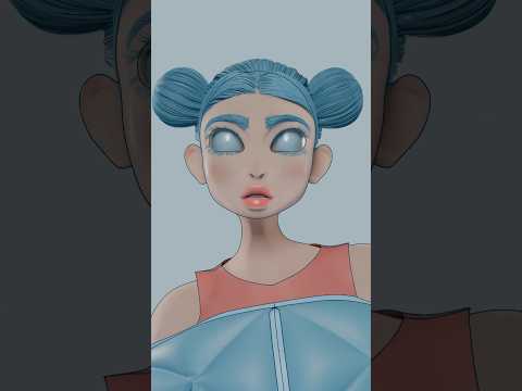 The doll 💎 #digital3d #3dfashion #3dgamedevelopment #3dcloth #artandcraft #artist #anime3d