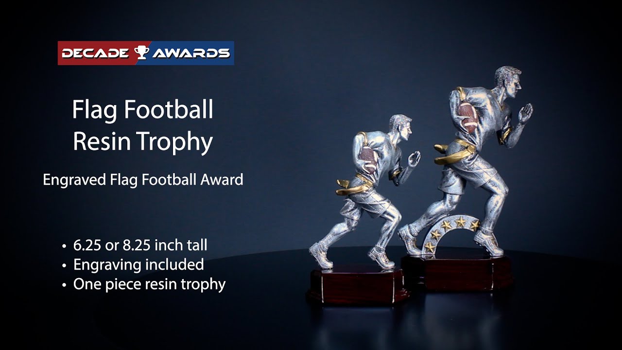360 View - RFC-755 & RFC-955 Flag Football Trophy - Silver/Gold - by ...