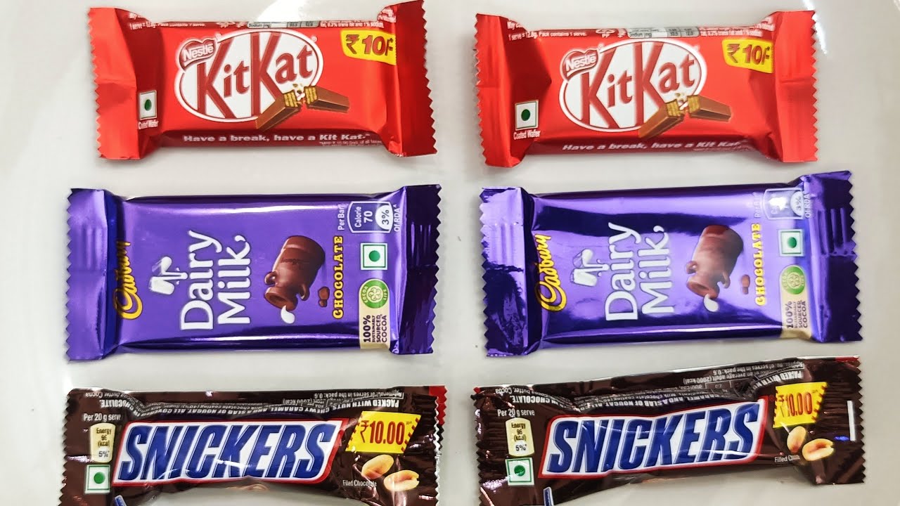 Cadbury KitKat vs dairymilk vs Snickers | chocolate video - YouTube