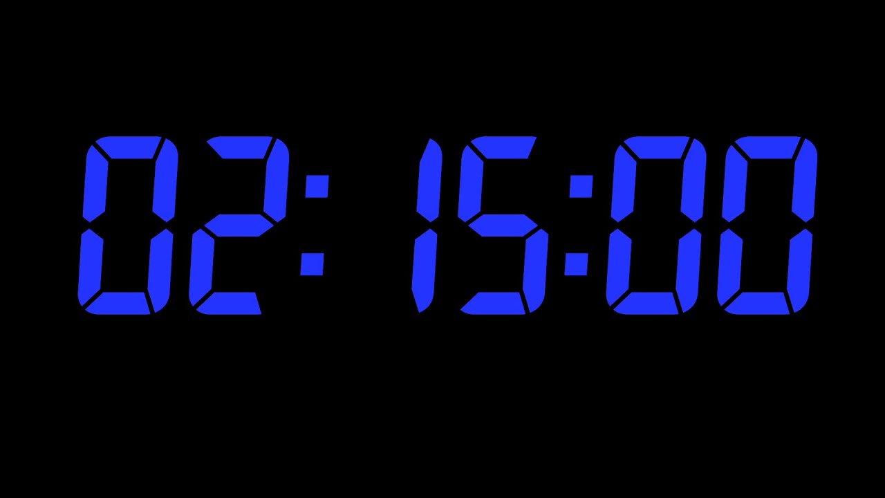 135-Minute Digital Blue Timer – GMAT & Study Focus Countdown for Exam ...