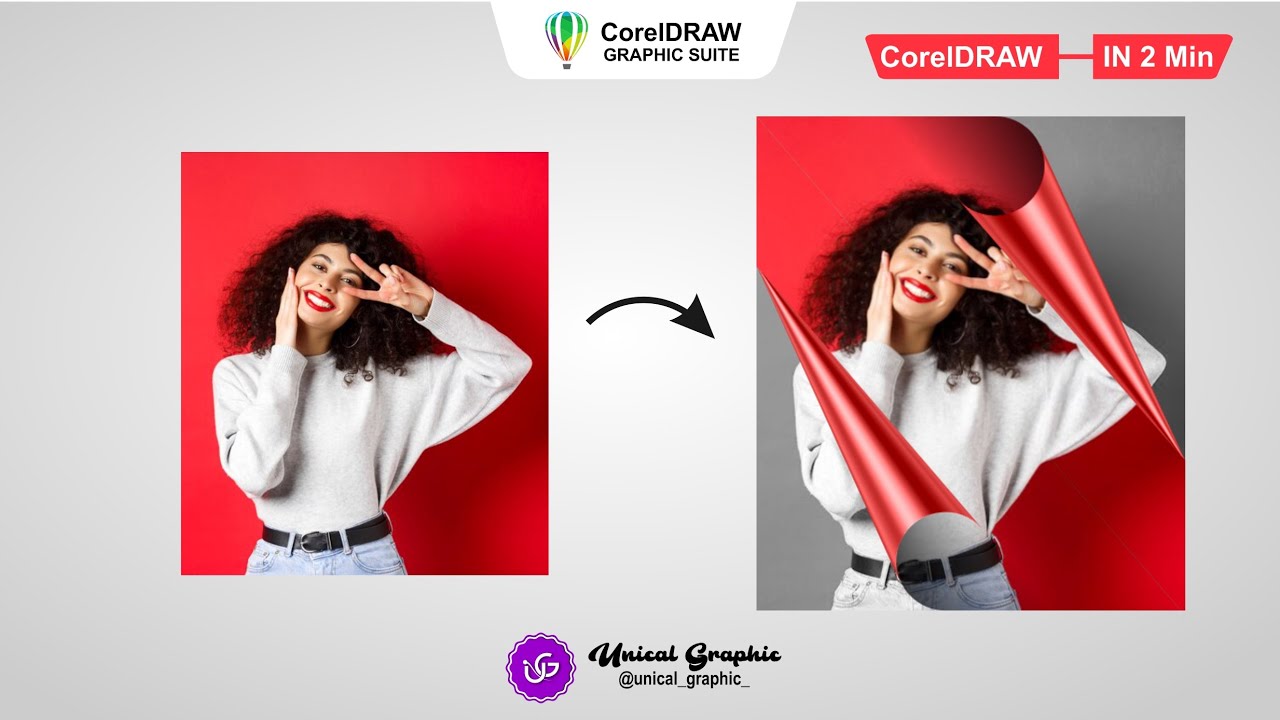Page Curl Effect | Coreldraw Tutorial | Coreldraw Effect | Unical Graphic | Coreldraw Tricks ...