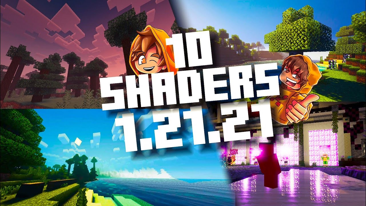¡FUNCIONAN EN LA VERSIÓN 1.21.20! 😳 - Top 10 SHADERS para La 1.21.21 de MINECRAFT PE 1.21 - YouTube