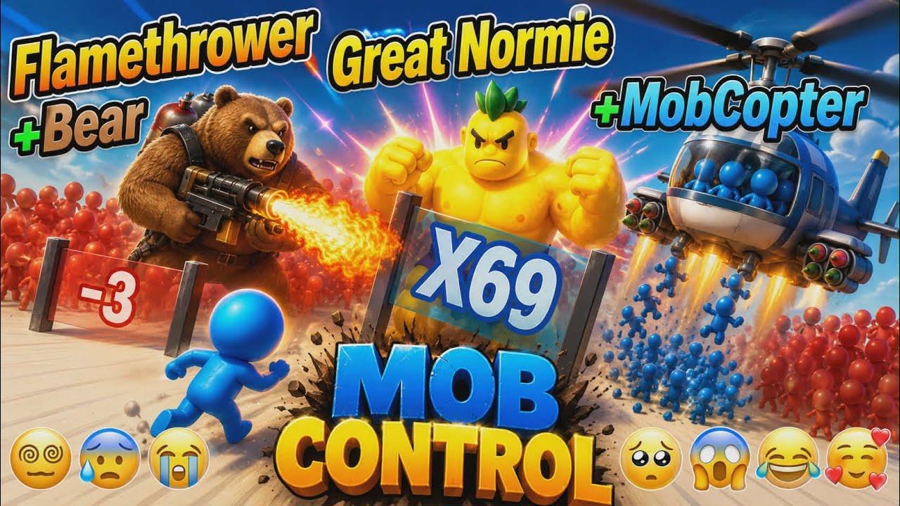 Today 🥵🔥 Flamethrower + Bear + Great Normie + MobCopter, let’s see if I ...