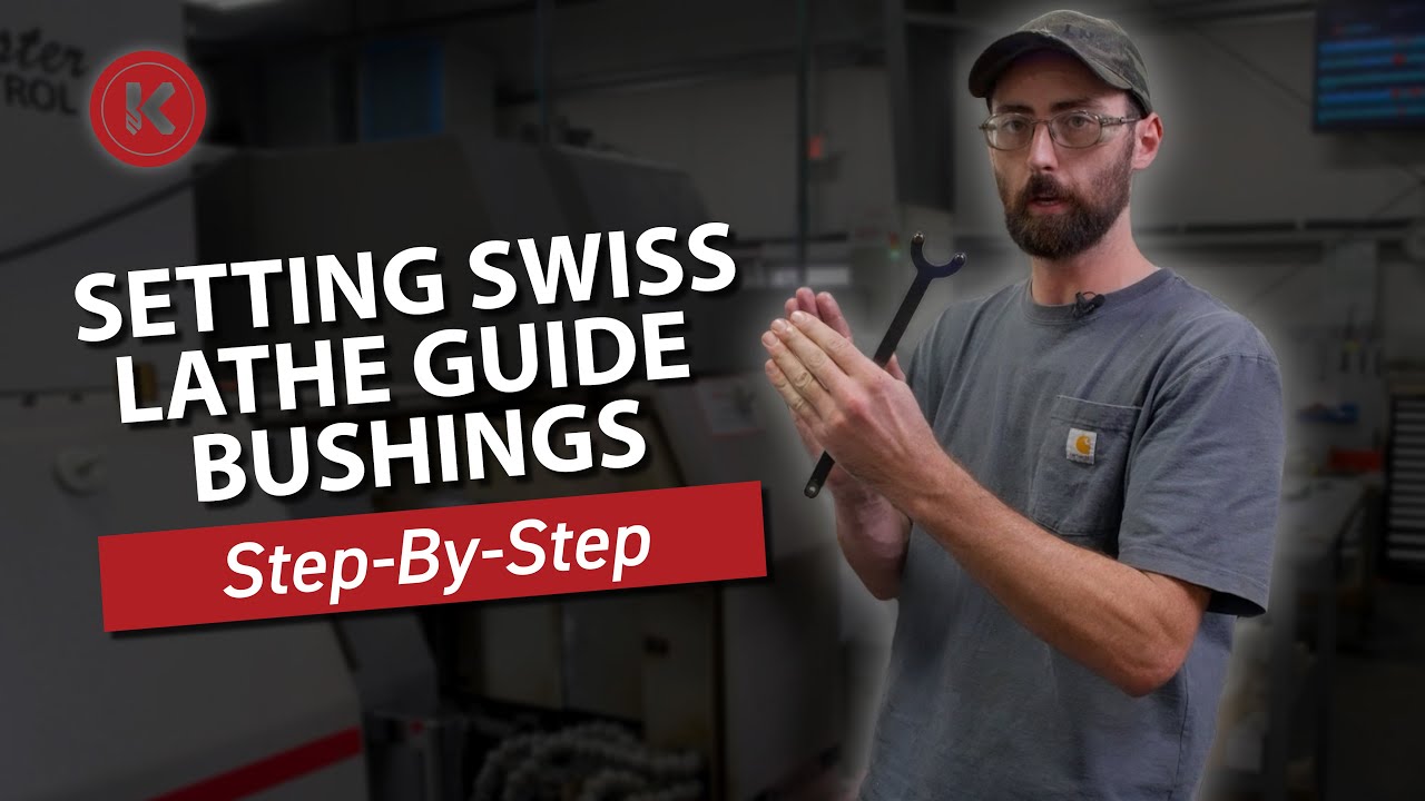 How To Set A Guide Bushing on a Swiss Lathe - YouTube