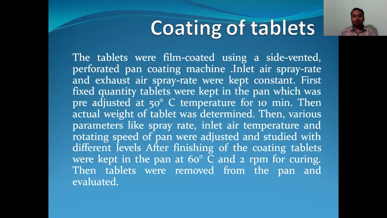 B PHARMA 5TH SEMESTER PRACTICAL Coating of tablets film coating of ...