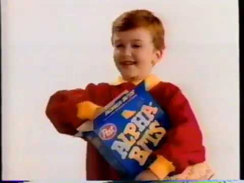 Alpha-Bits "A,B,C,..." TV Ad - 1989/1990 - YouTube