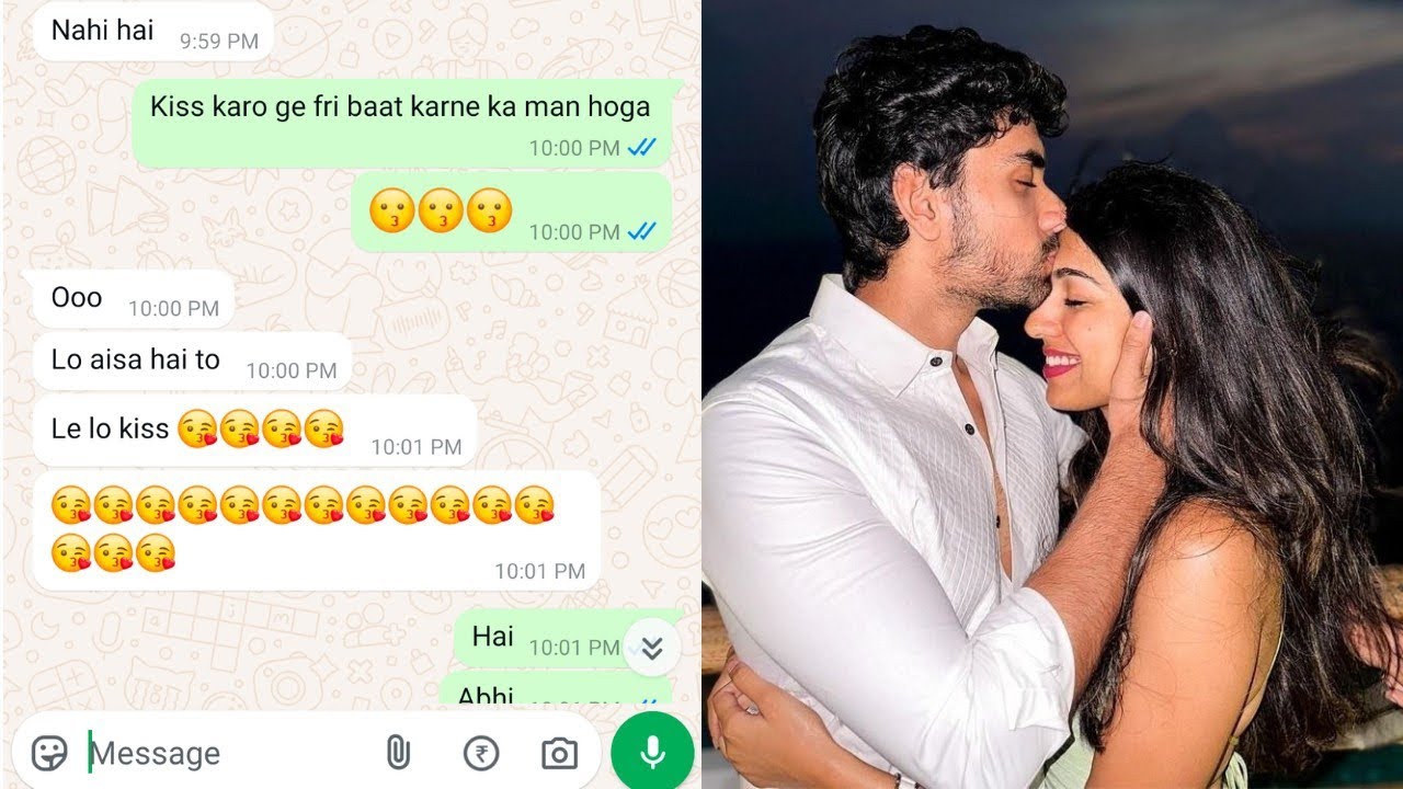 Romantic Chatting with boyfriend / romantic couple chat on whatsapp ...