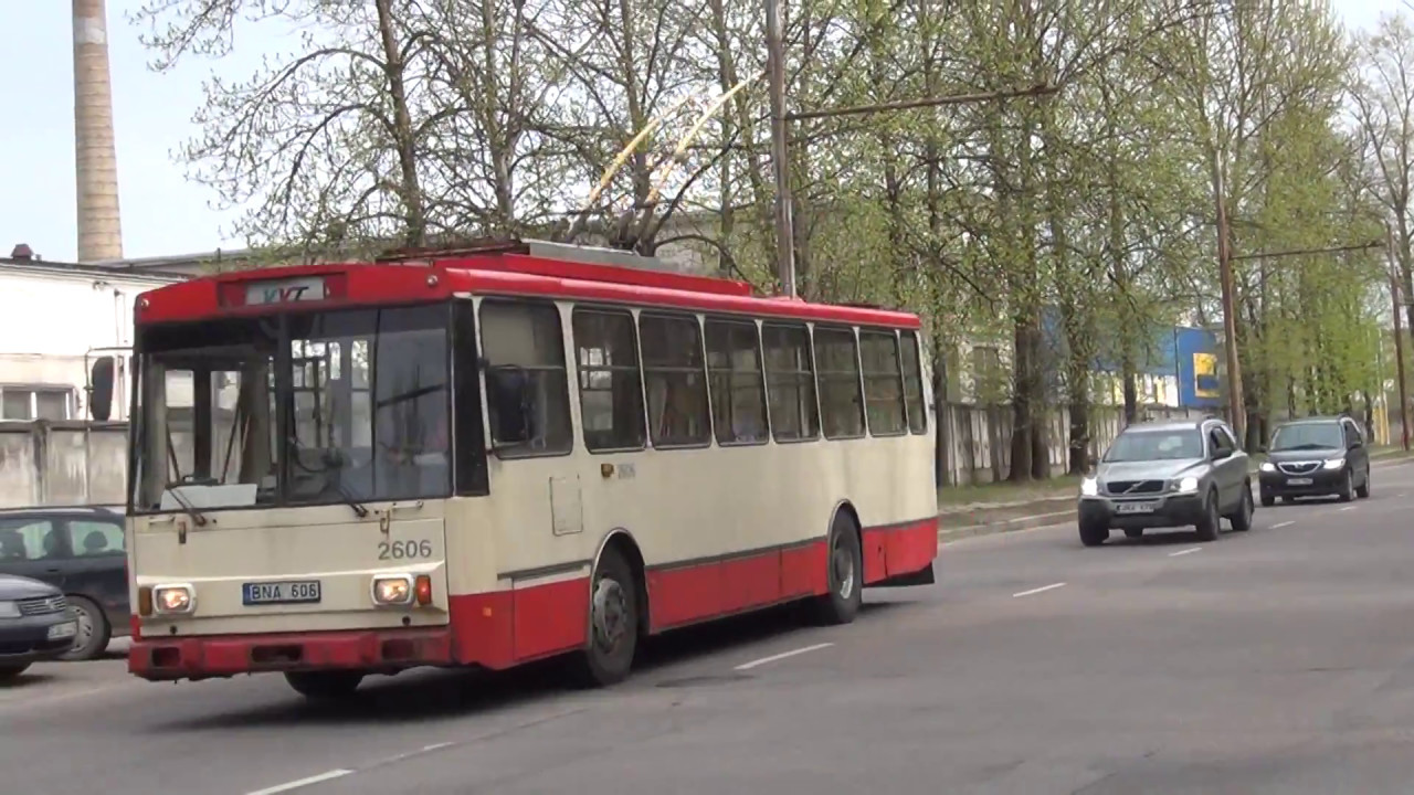 TROLLEYBUSES IN VILNIUS MAY 2017/ Vilniaus troleibusai VVT - YouTube