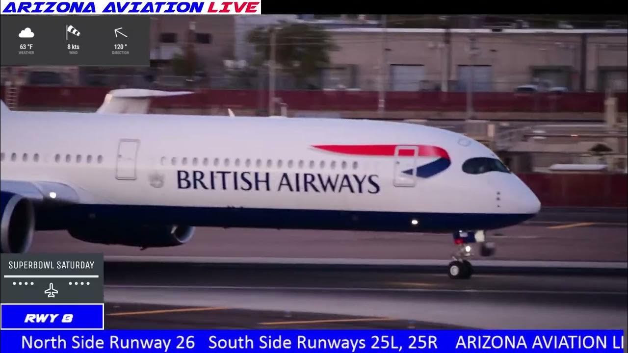 British Airways Flight 1546 landing @ Phoenix International Airport - YouTube
