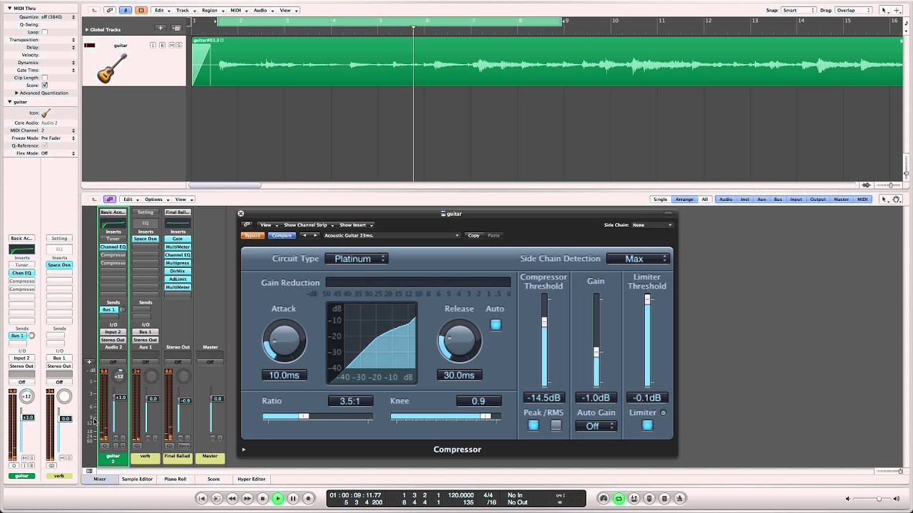 Using a compressor in a DAW - YouTube