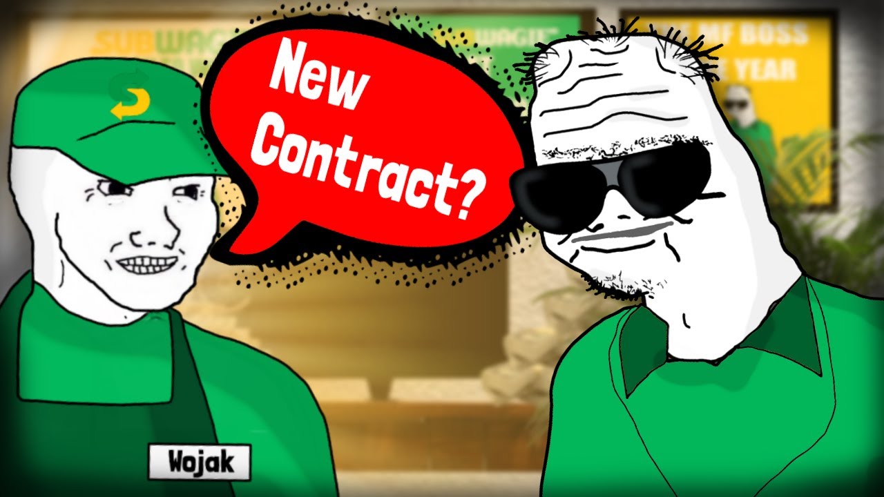 WOJAK DOOMER RENEGOTIATES HIS WAGE SLAVE CONTRACT - YouTube