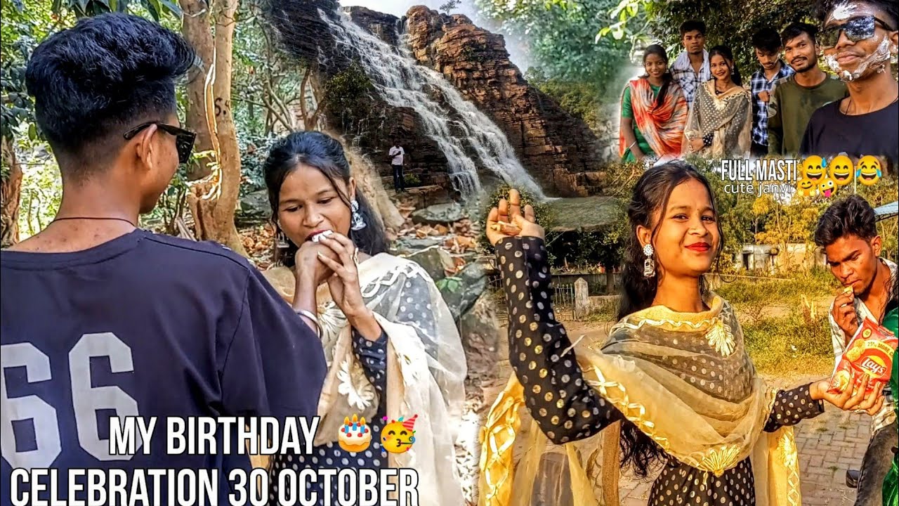 my birthday celebration 30 October Tirathgarh waterfall gye the friends ...